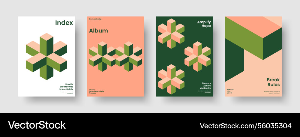 Modern book cover design abstract business Vector Image