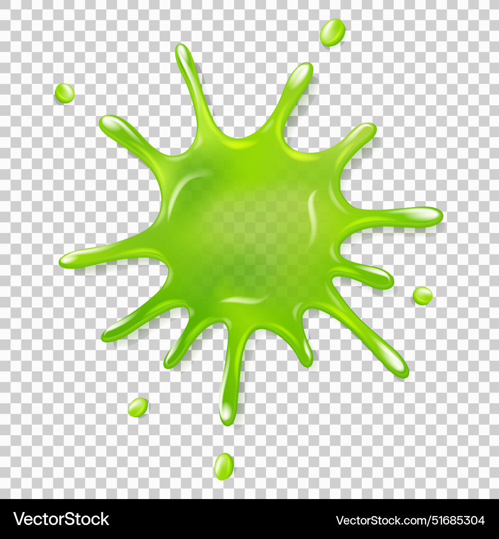 Realistic green slime Royalty Free Vector Image
