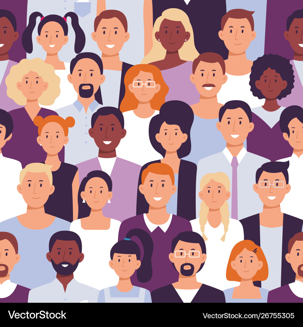 Business Team Crowd - Office Workers Royalty Free Vector