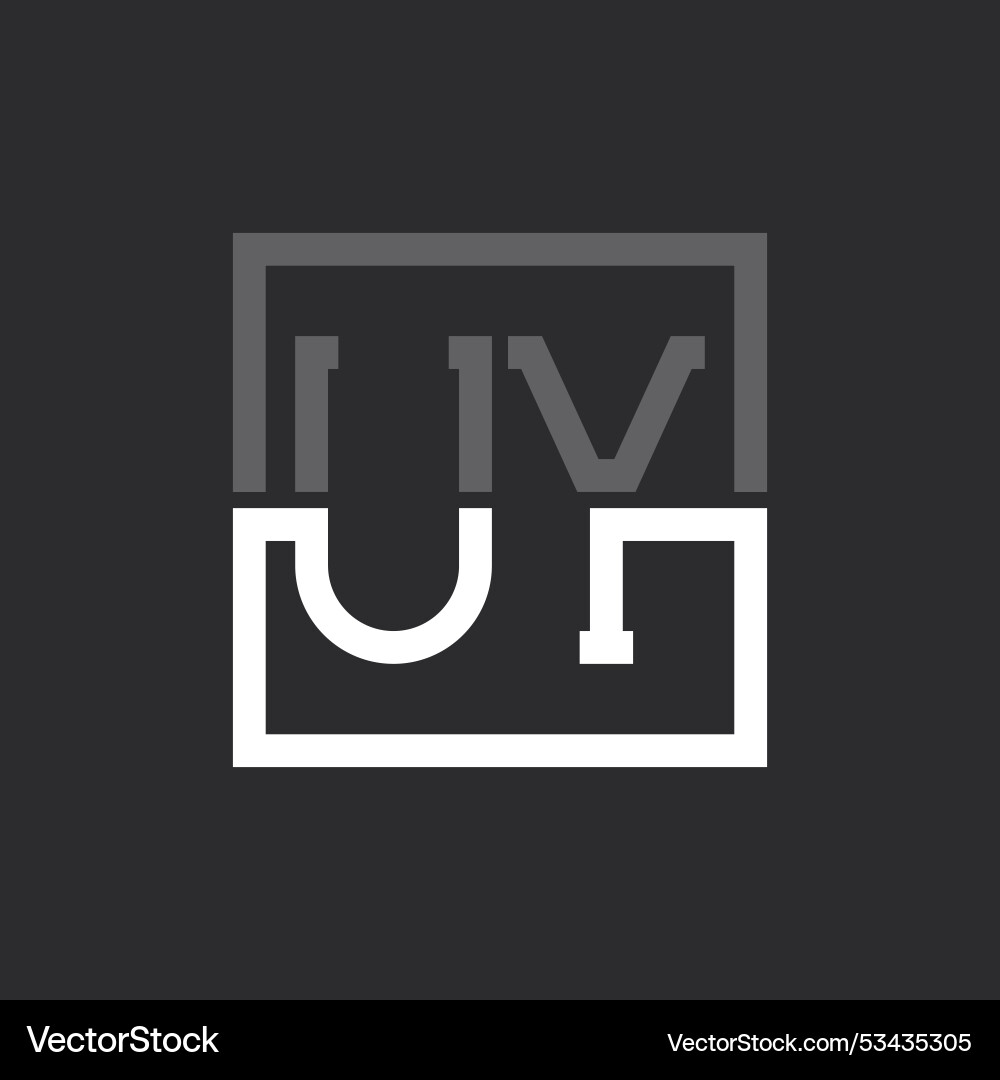 Creative modern minimalist uy letter logo design Vector Image