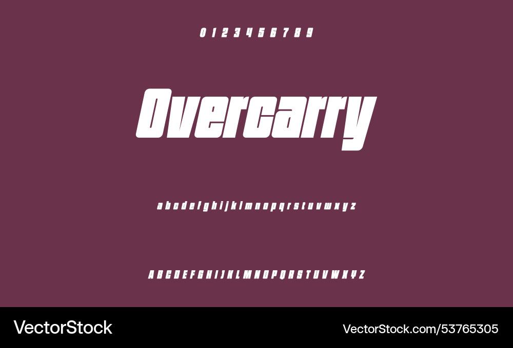 Creative sans serif alphabet ligature display Vector Image