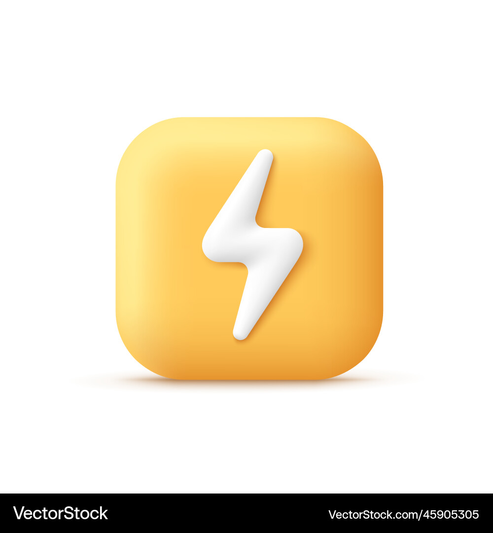 Flash bolt thunderbolt button electric power – Royalty-Free Vector ...
