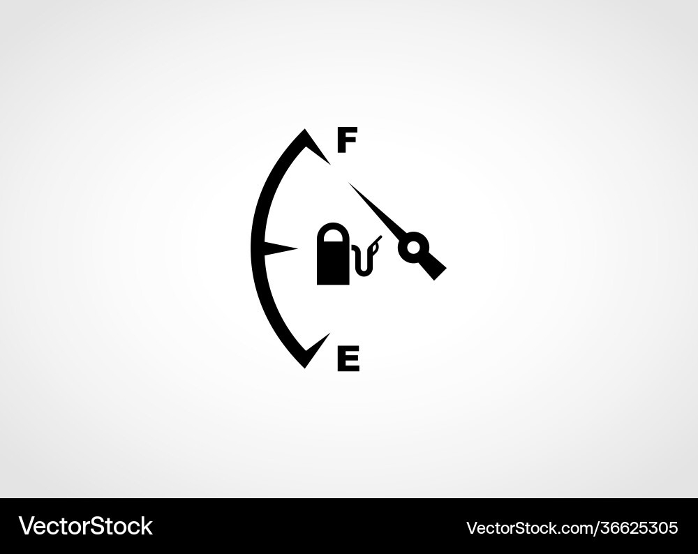 Fuel gauge icon Royalty Free Vector Image - VectorStock