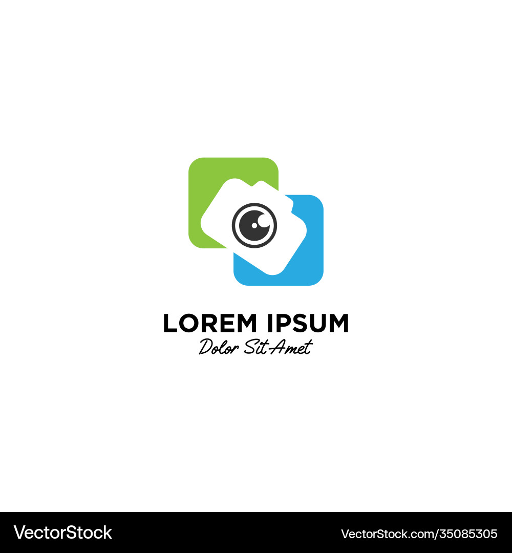 Kamera Logo Icon Lizenzfreies Vektorbild - VectorStock