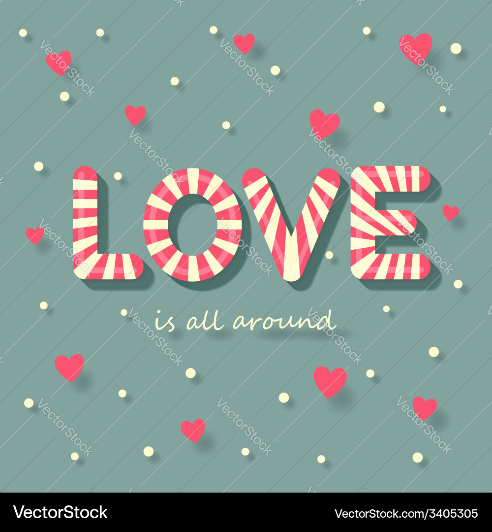 Love candy Royalty Free Vector Image - VectorStock