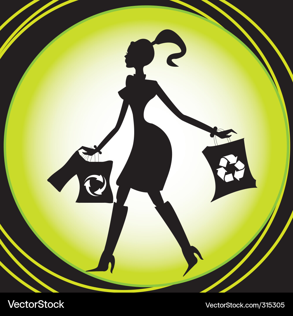 Shopping recycle Royalty Free Vector Image - VectorStock