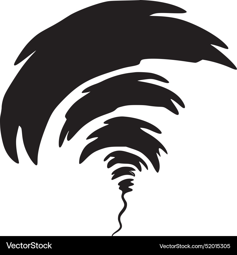 Tornado - black and white Royalty Free Vector Image