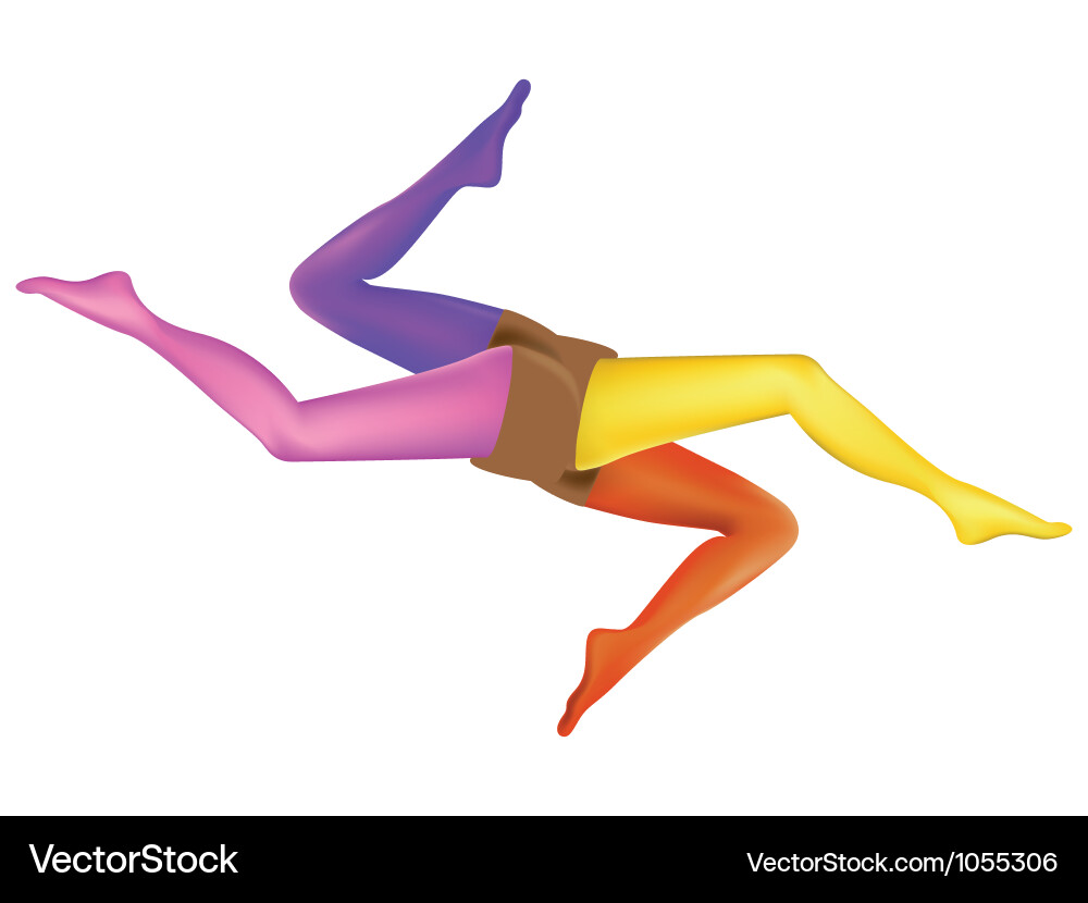 Abstract leg art Royalty Free Vector Image - VectorStock
