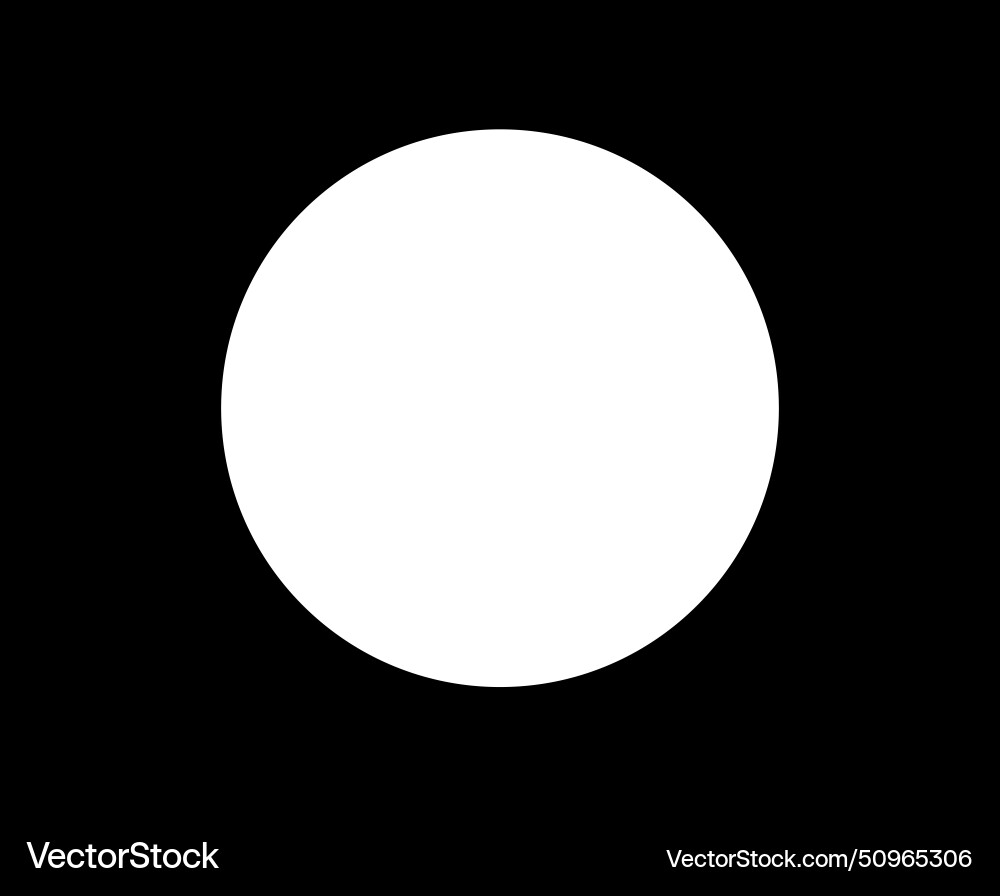 Circle shape symbol black and white graphic design