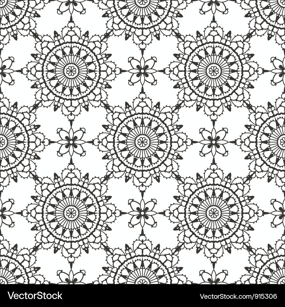 Elegant Lace Pattern Royalty Free Vector Image