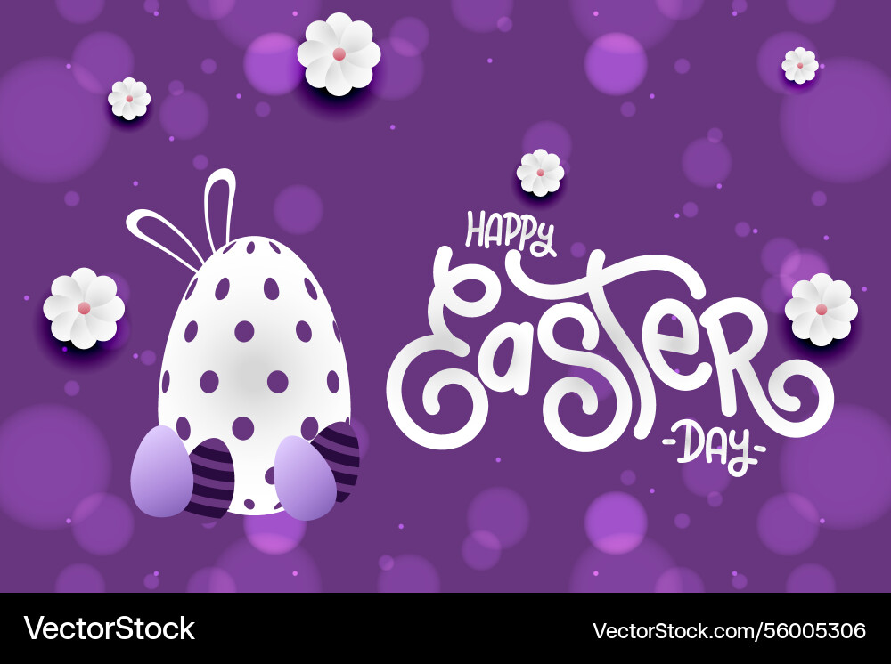 New easter day wishes poster design fest Vector Image