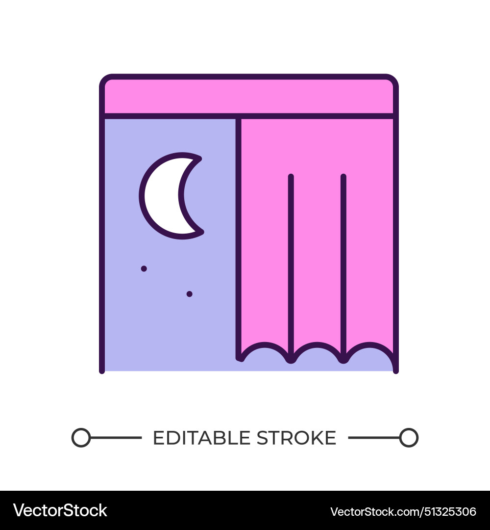 Nighttime rgb color icon Royalty Free Vector Image