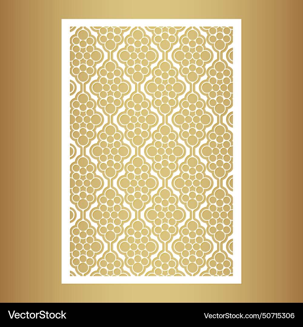 Seamless cut mandala decorative pattern template Vector Image