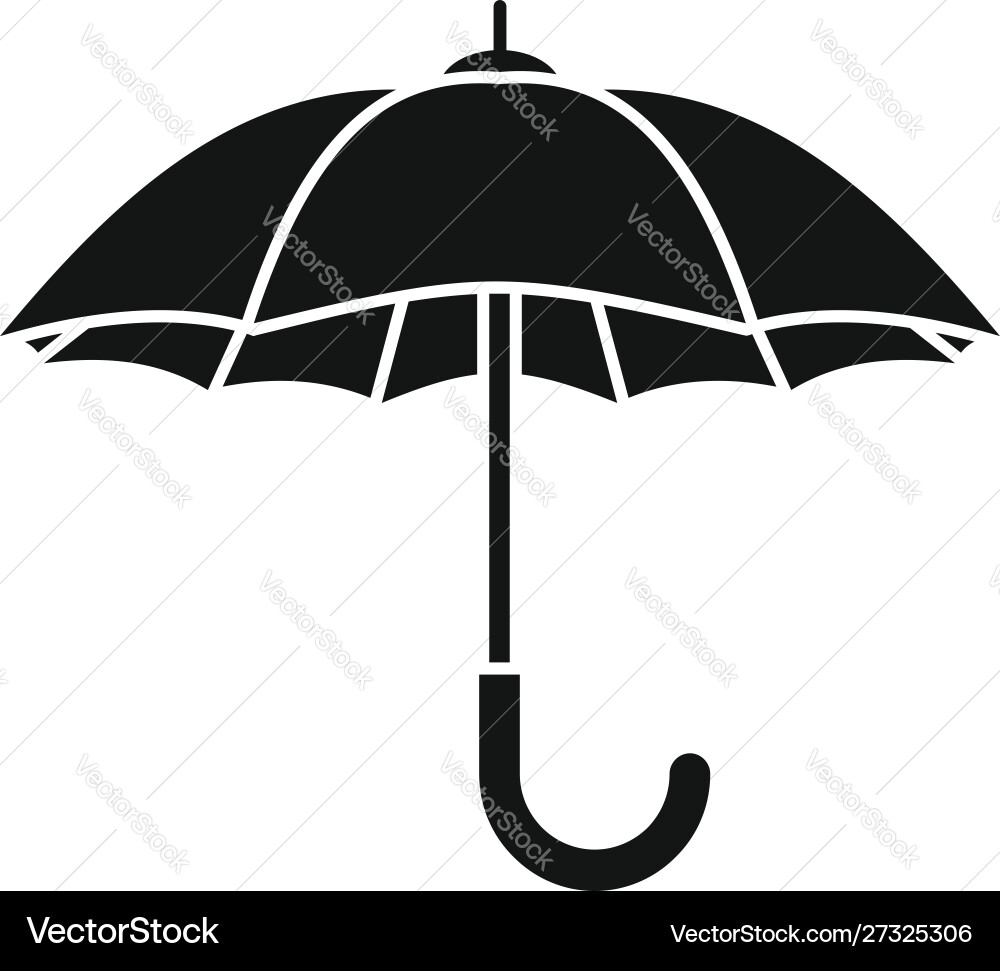 Umbrella icon simple style Royalty Free Vector Image