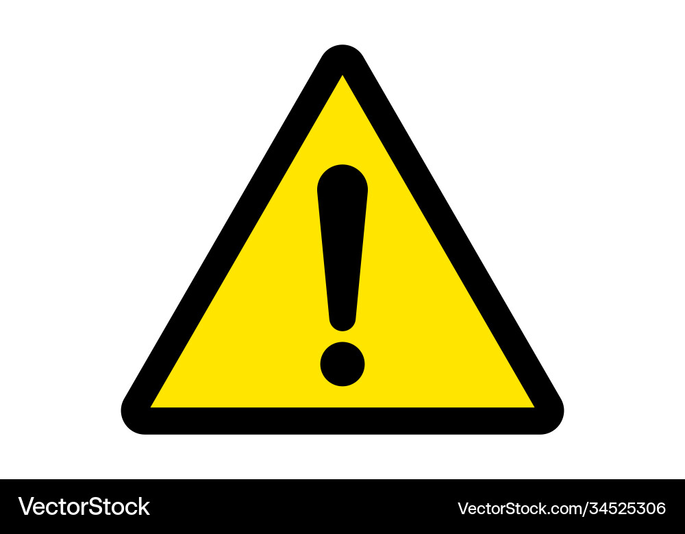 Warning Triangle Caution Sign Royalty Free Vector Image