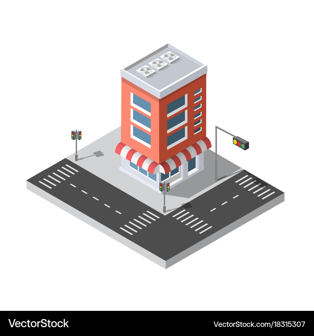District of the city Royalty Free Vector Image