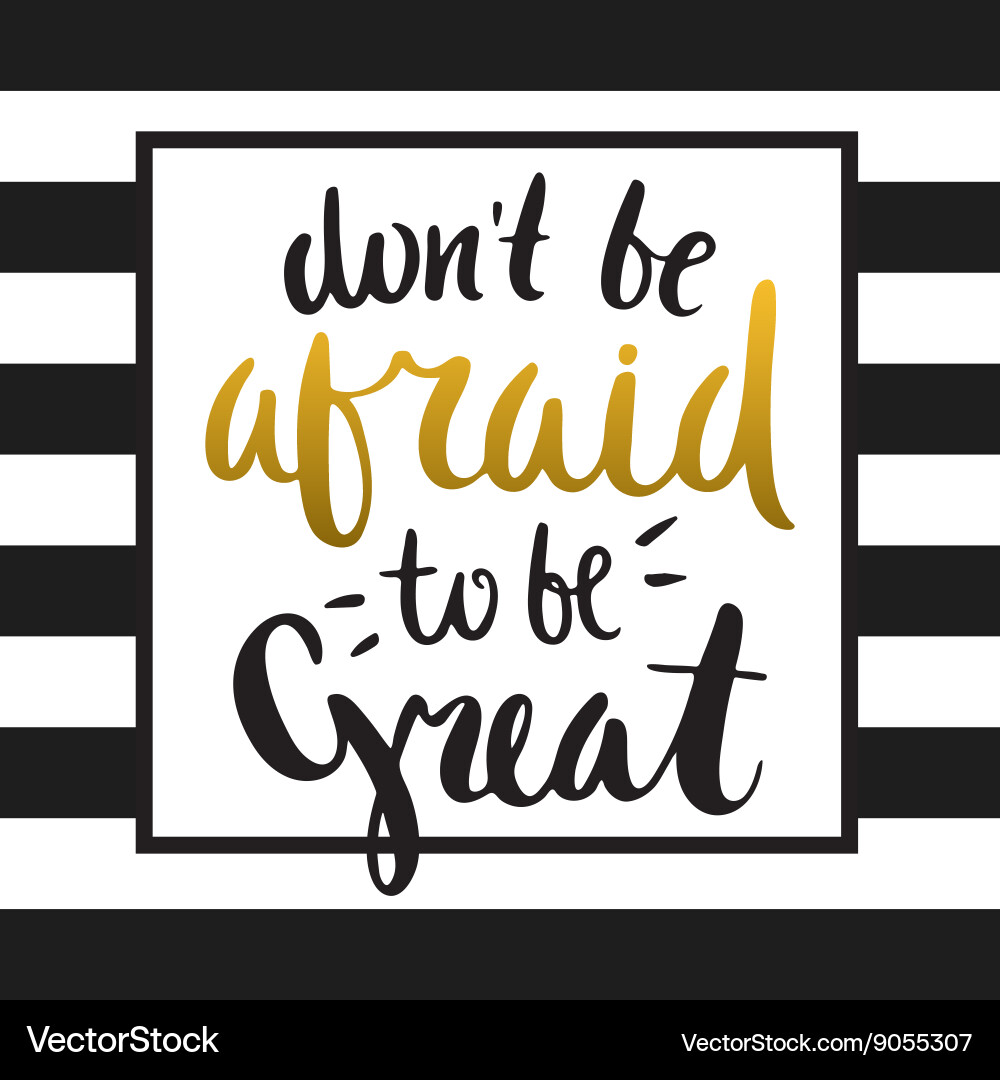 Hand drawn lettering poster Royalty Free Vector Image