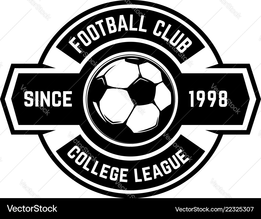 Soccer football emblems design element for logo Vector Image