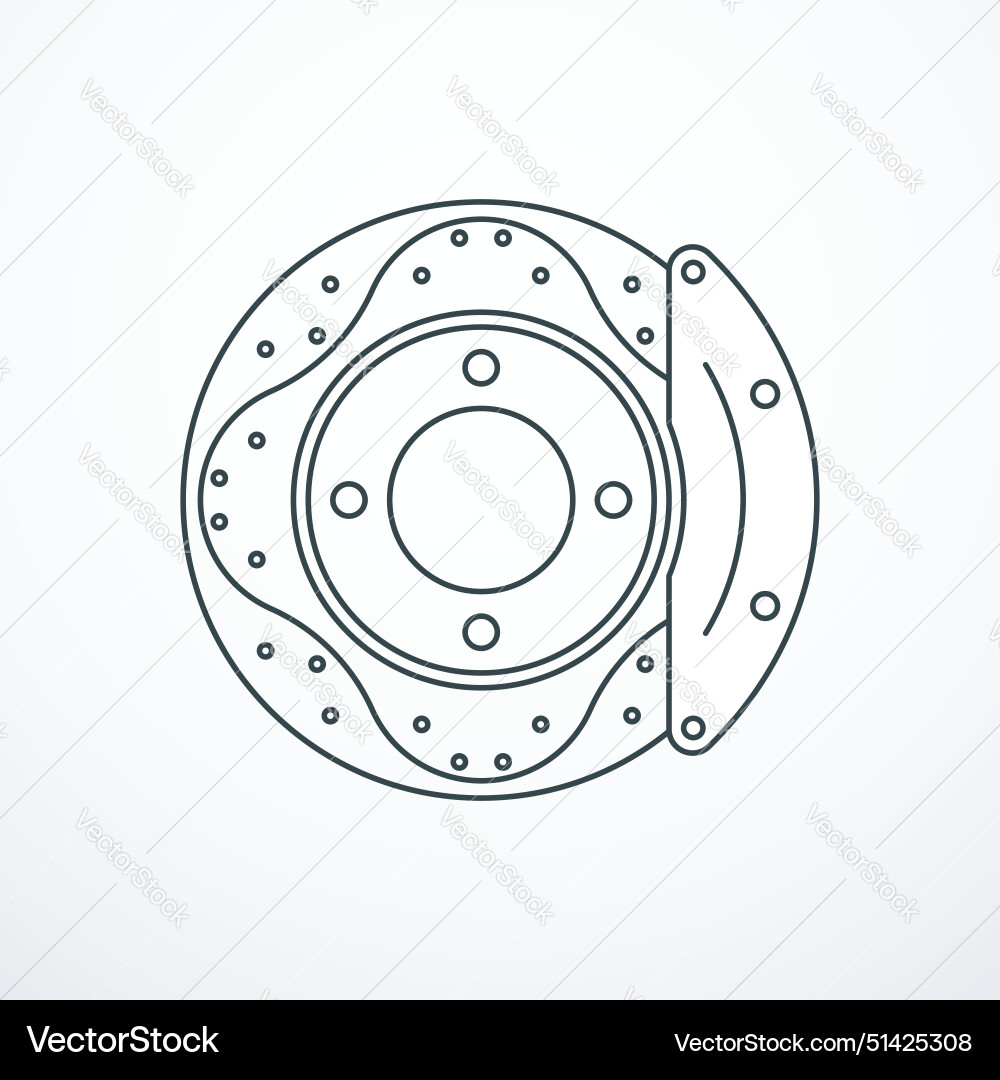 Car brakes icon Royalty Free Vector Image - VectorStock