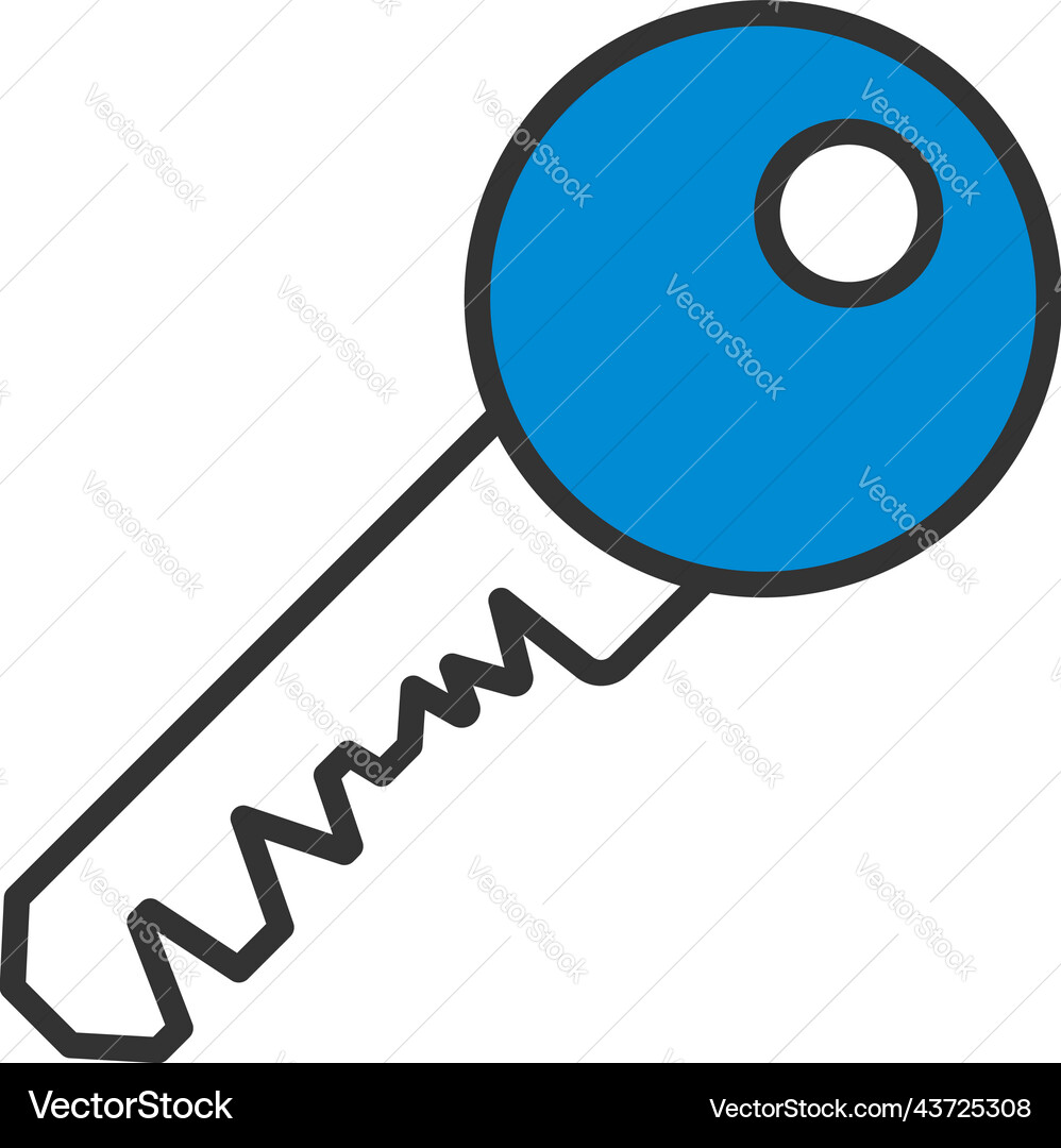 Icon of key Royalty Free Vector Image - VectorStock