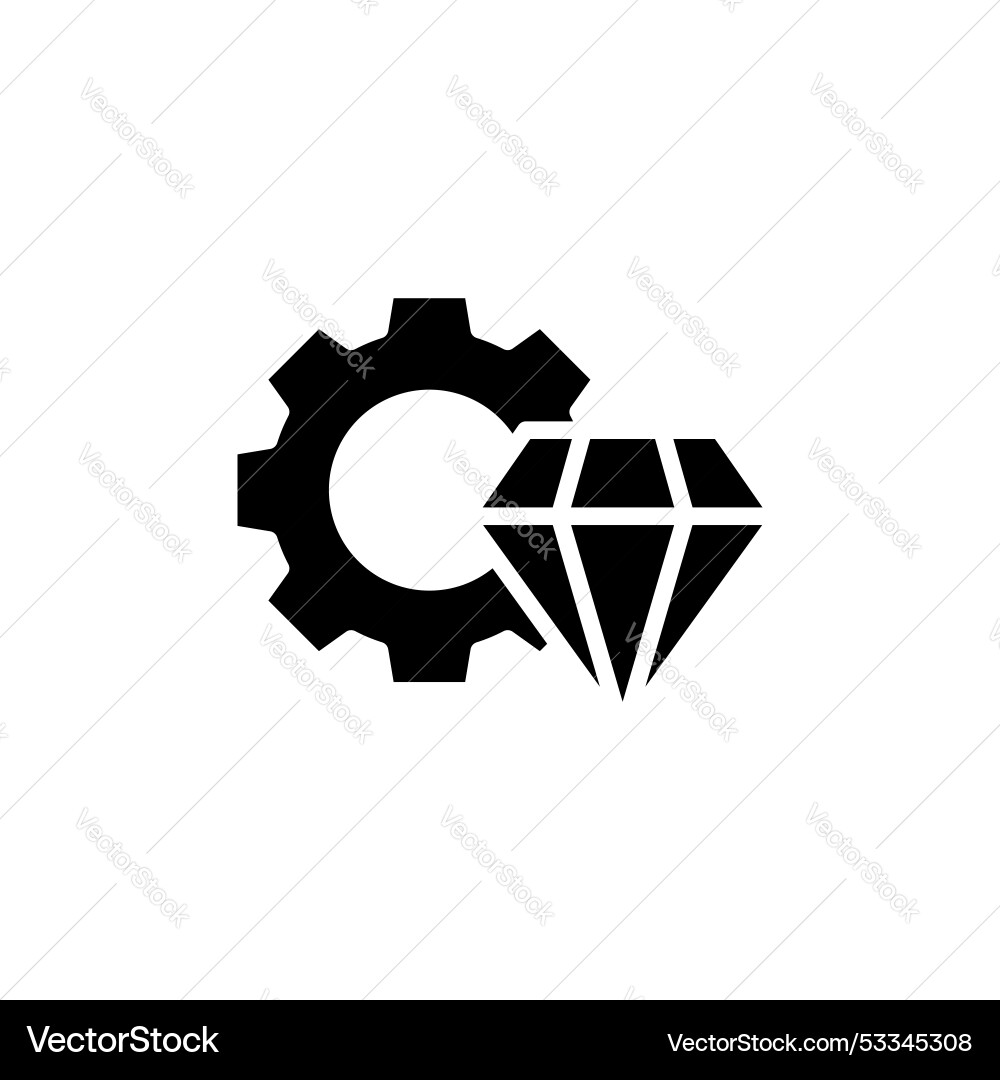 Operational excellence line icon isolated on Vector Image