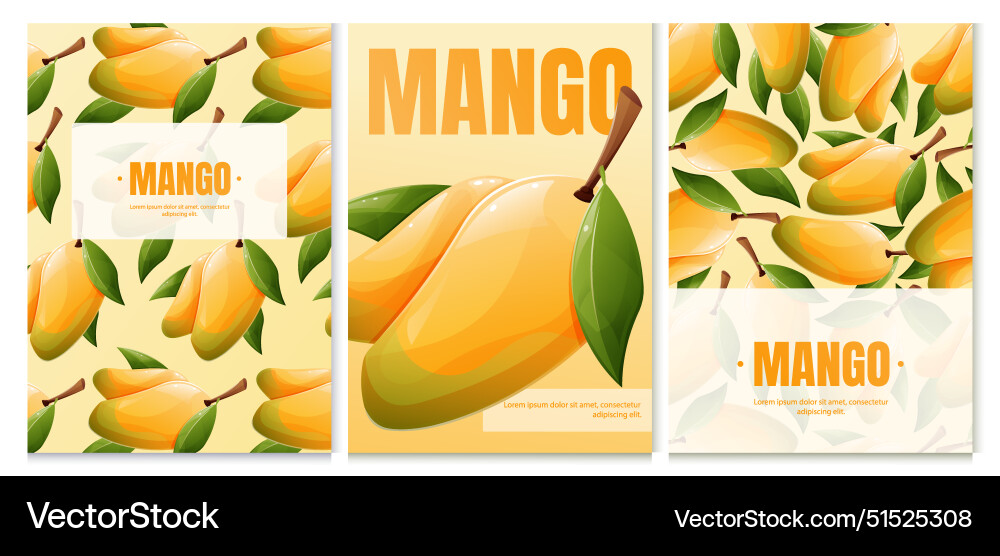 Set of advertising templates a4 leaflets Vector Image