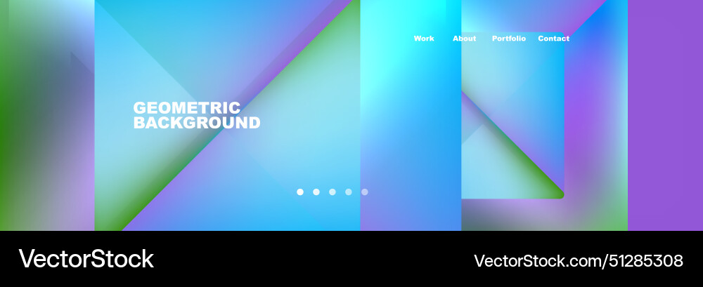 Triangle minimal web site page background design Vector Image