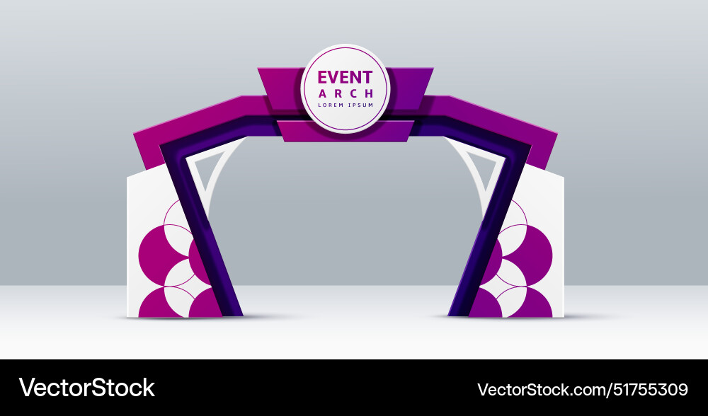 Event arch entrance gate entry welcome archway Vector Image