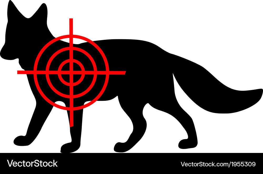 Fox crosshair Royalty Free Vector Image - VectorStock