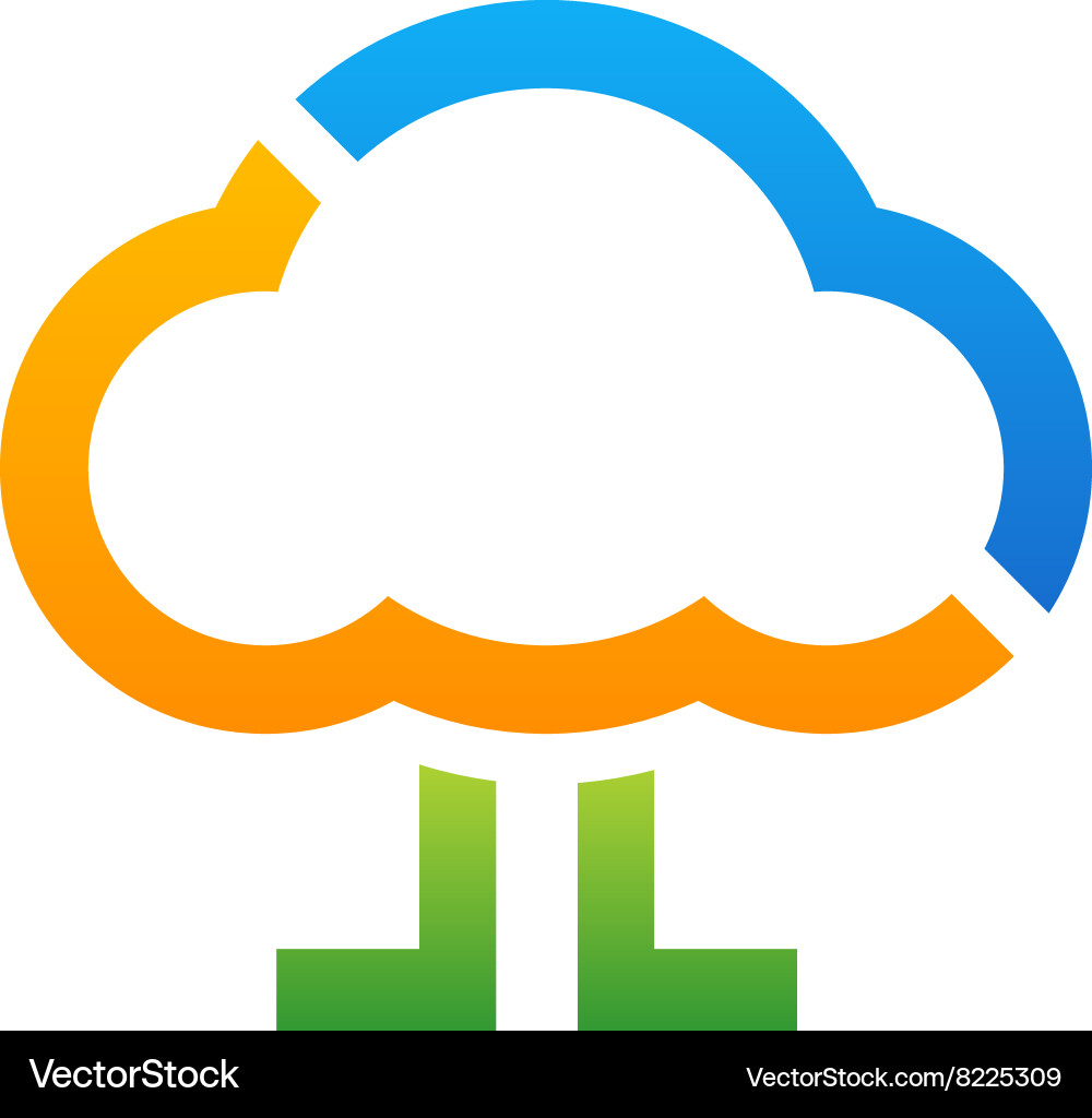 Walking-cloud Royalty Free Vector Image - VectorStock