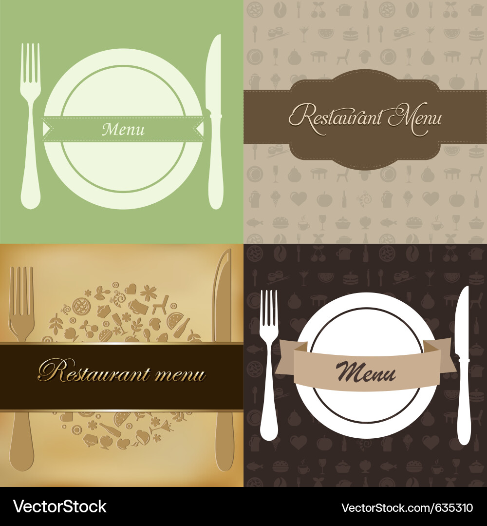 Restaurant menu Royalty Free Vector Image - VectorStock