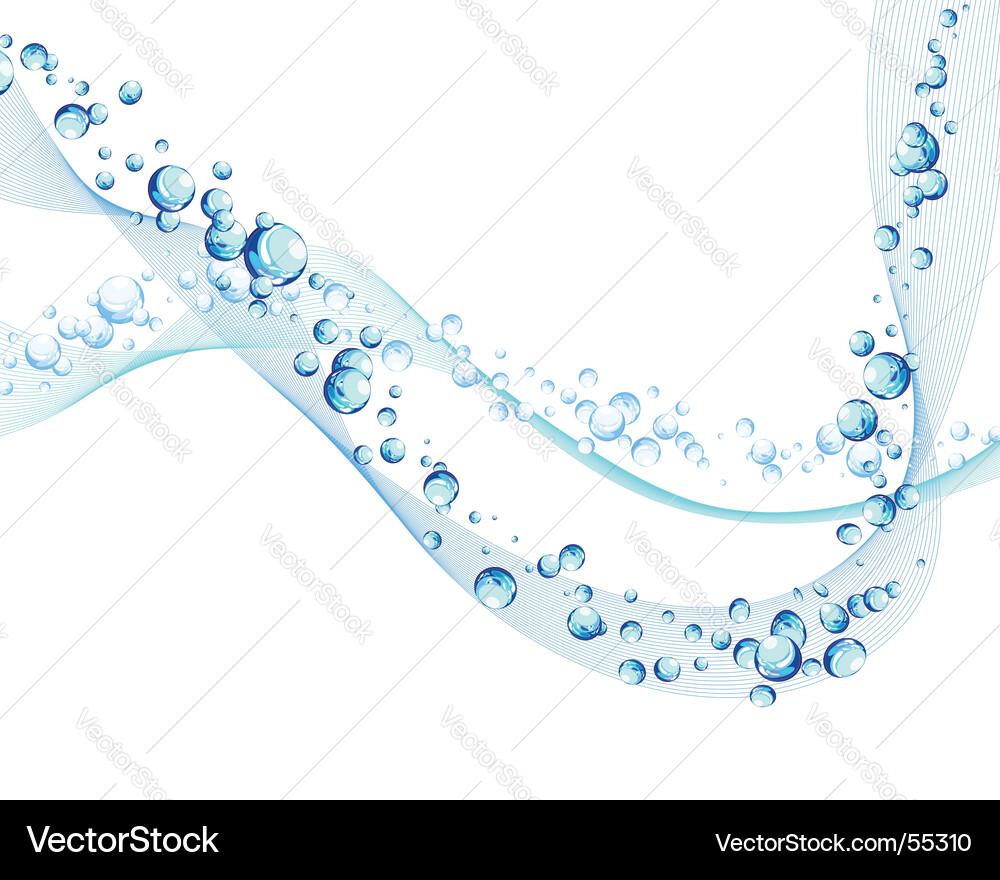 Water bubble Royalty Free Vector Image - VectorStock
