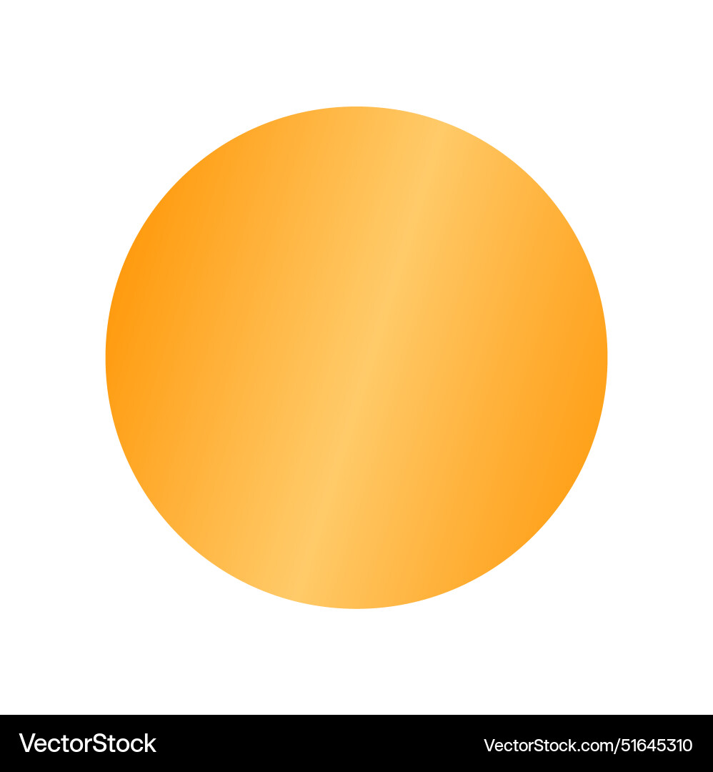 Yelloworange circular shape gradient shades flat Vector Image