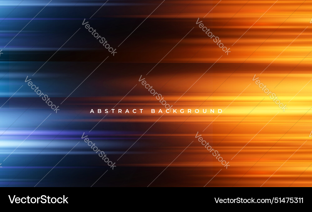 Blue and orange modern abstract background Vector Image