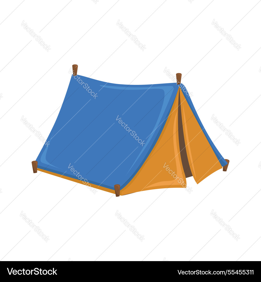 Camp tent sign emoji icon Royalty Free Vector Image