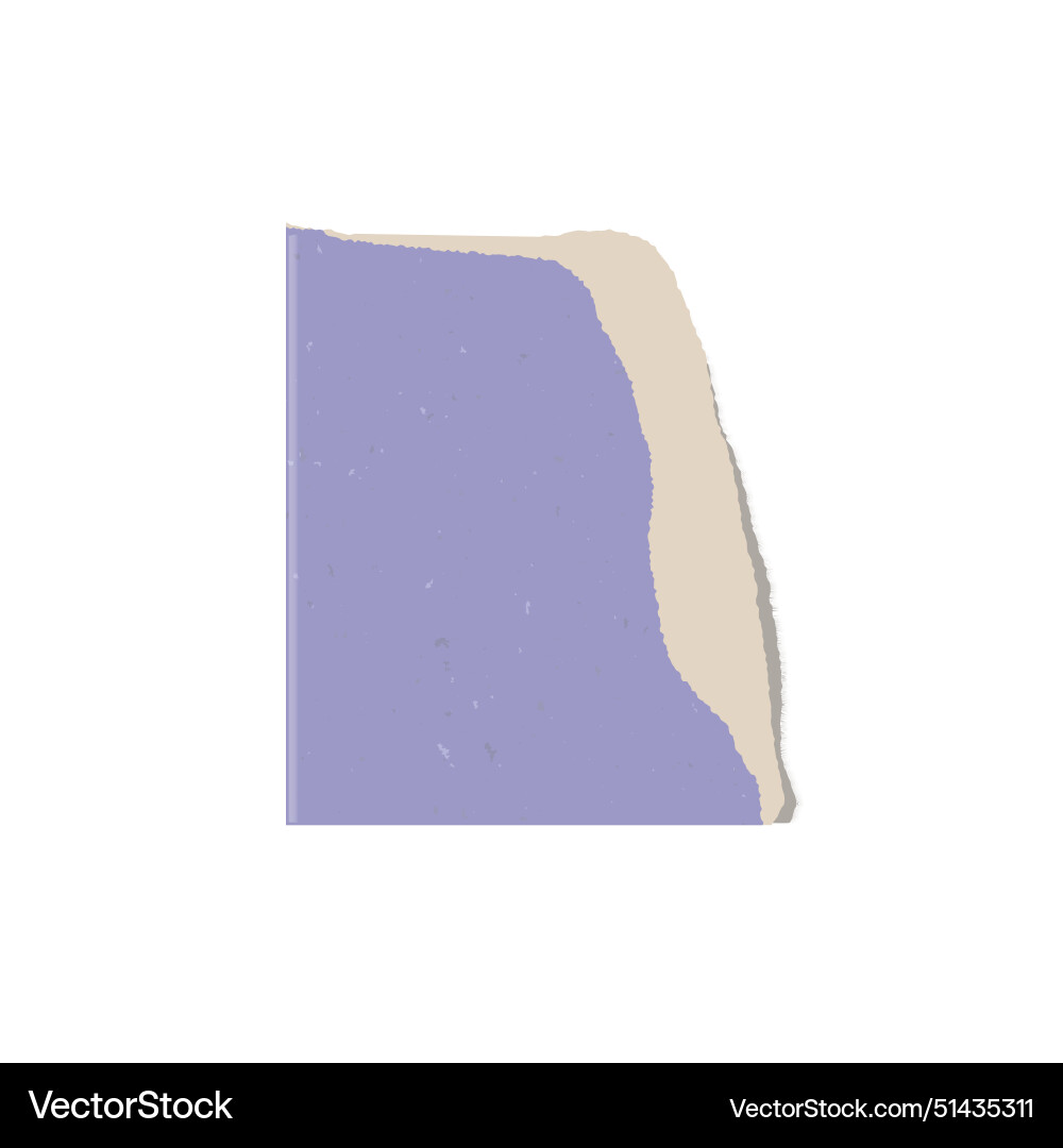 Torn Cardboard Piece Royalty Free Vector Image