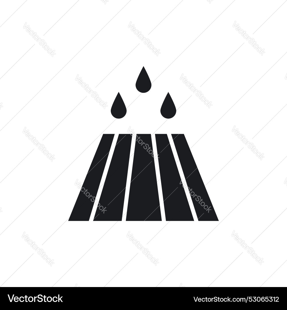 Manhole icon isolated on white background Vector Image