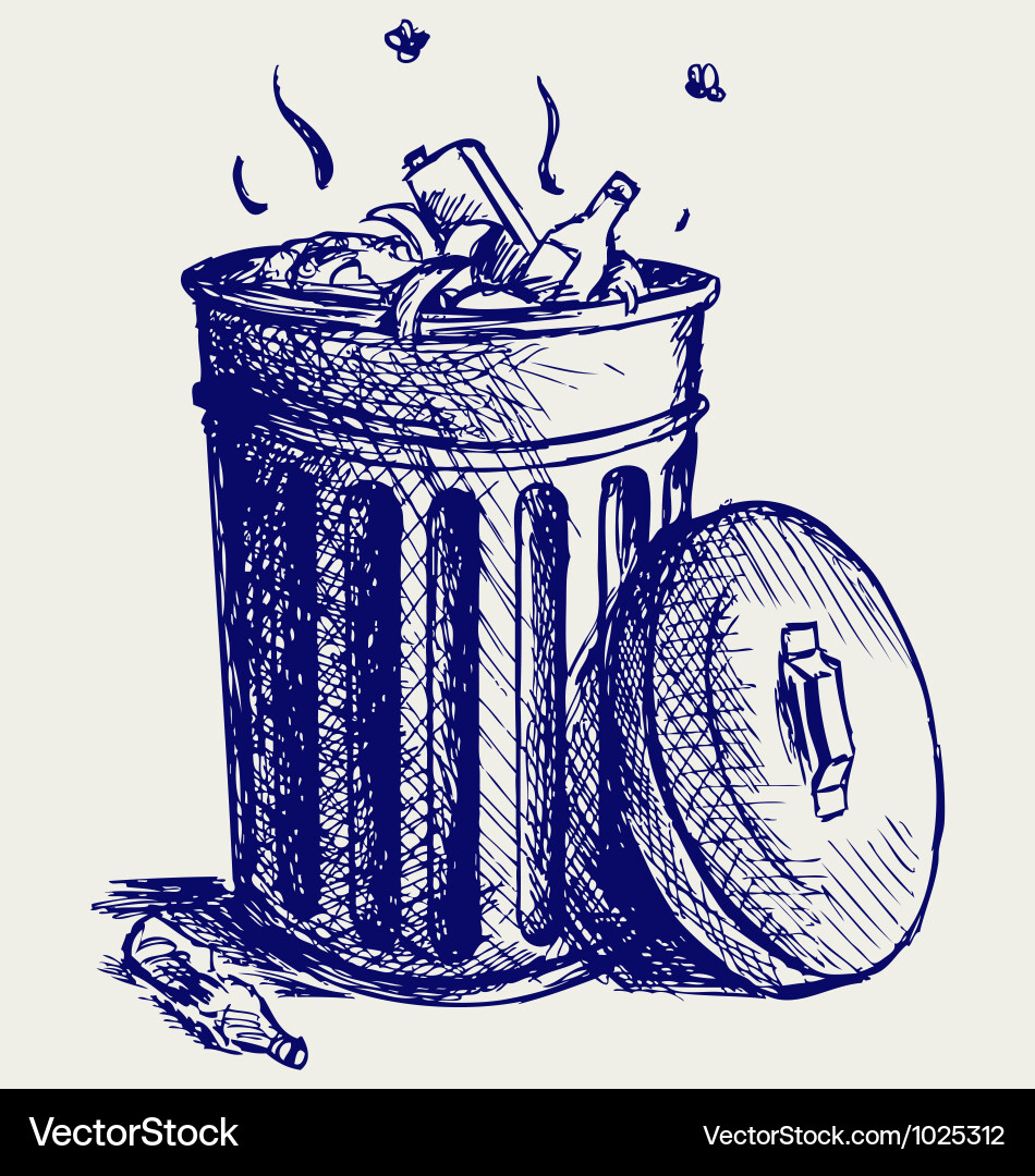Dustbin Drawing Vector Images (over 1,100)