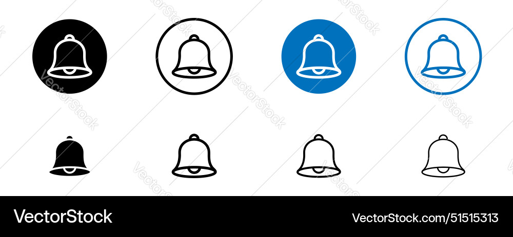 Bell icon Royalty Free Vector Image - VectorStock