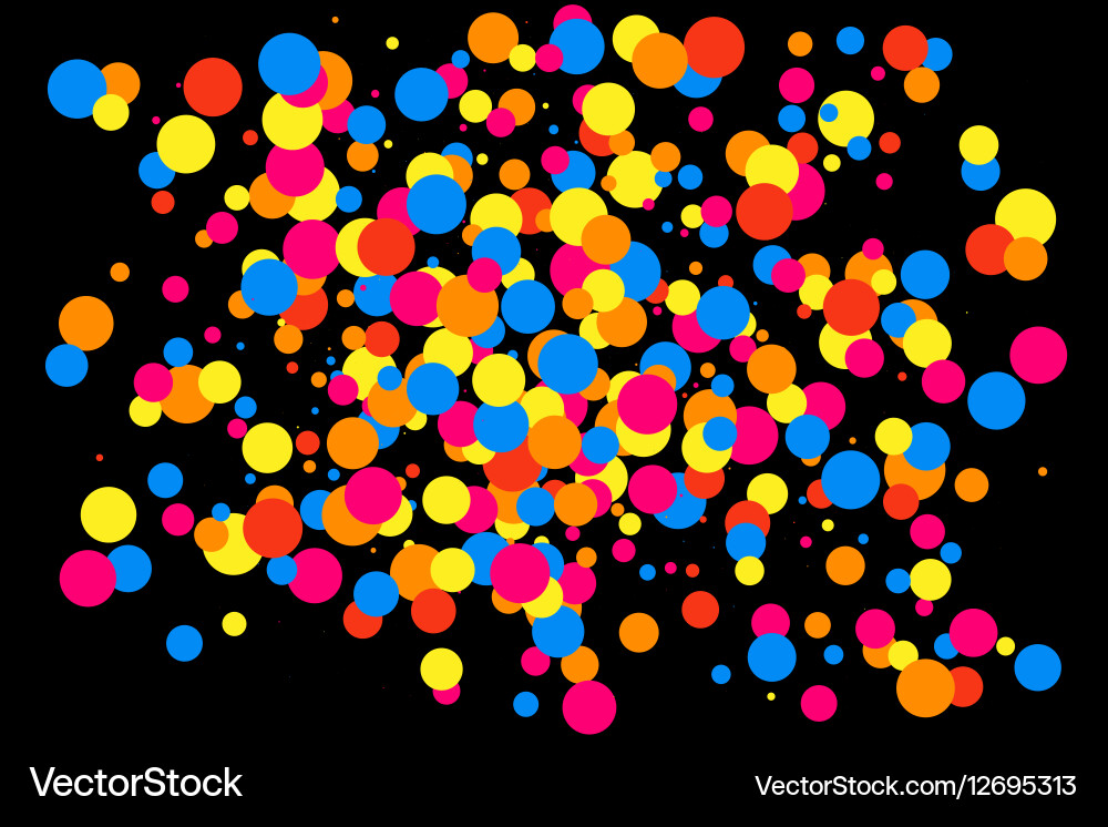 Confetti black rectangle Royalty Free Vector Image