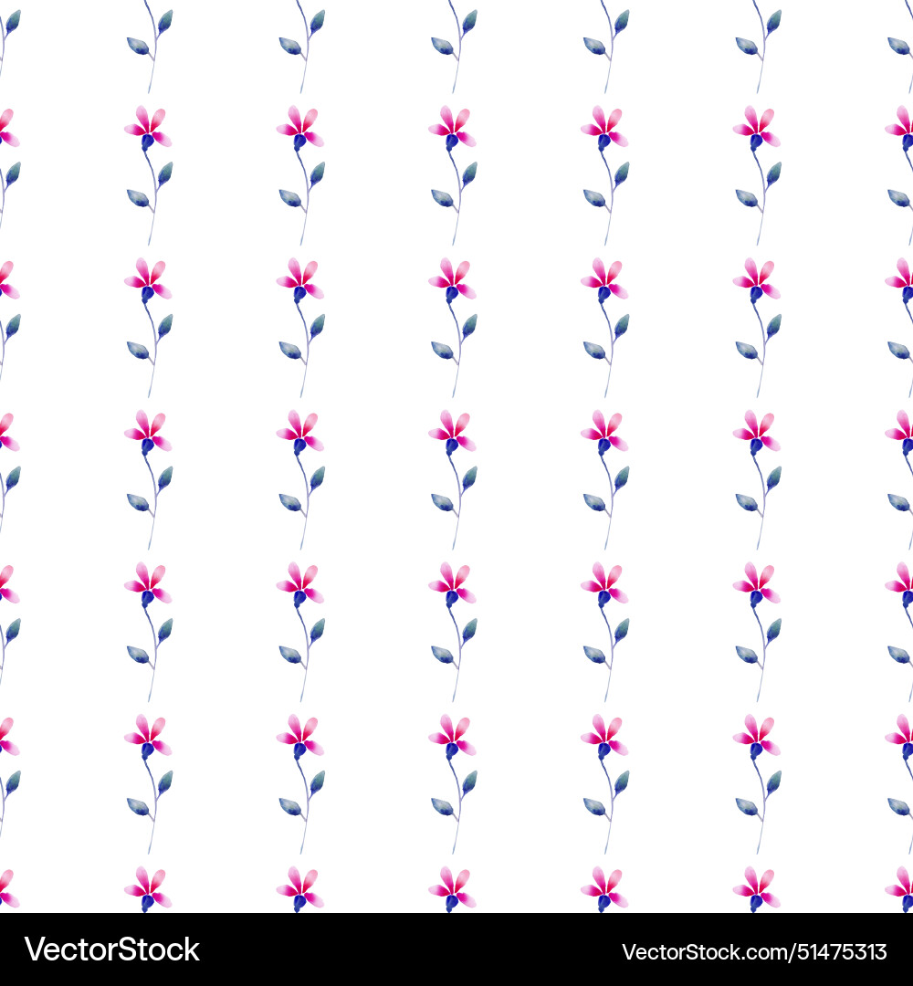 Japanese water flower seamless pattern design Vector Image