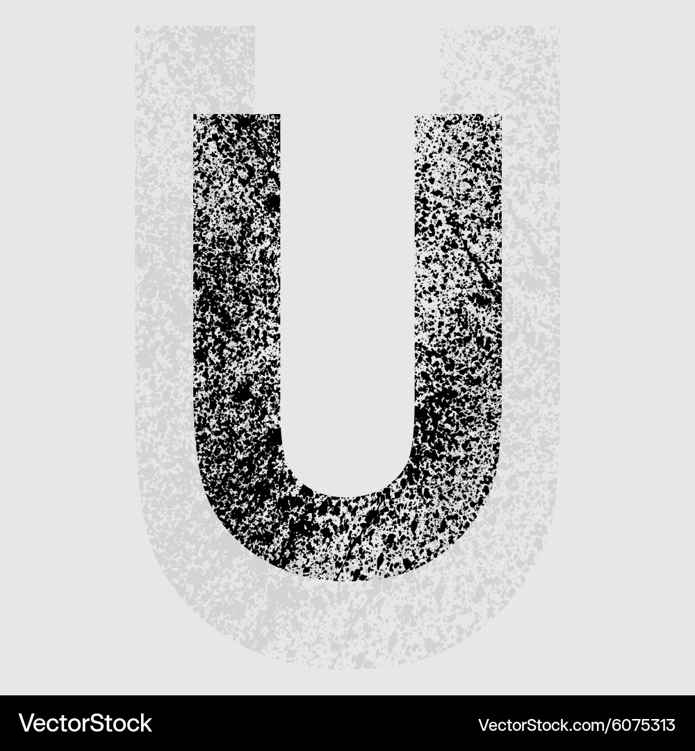 Letter u Royalty Free Vector Image - VectorStock