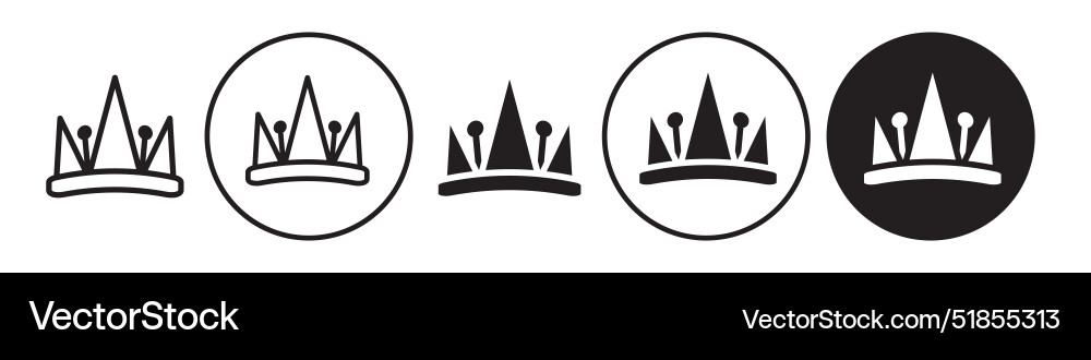 Royalty icon set collection for web Royalty Free Vector