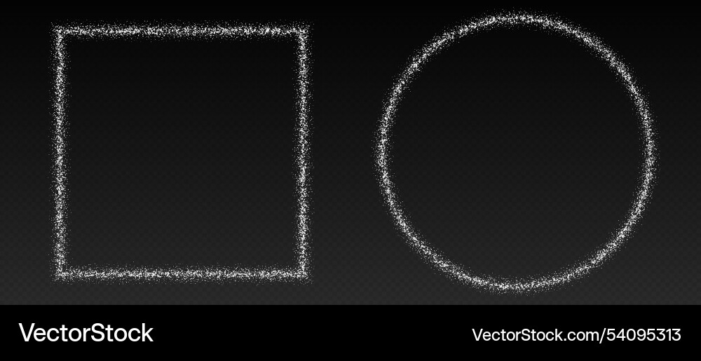 Salt frame sugar powder border flour Royalty Free Vector