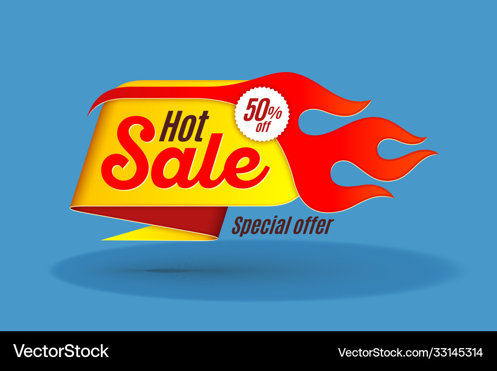 Sales background template design with decorative Vector Image