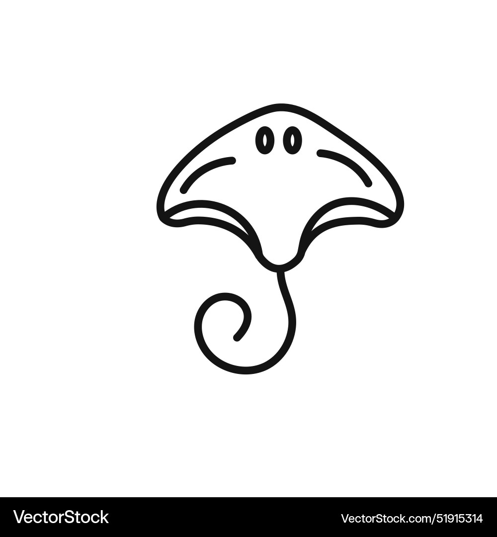 Stingray icon set collection for web Royalty Free Vector