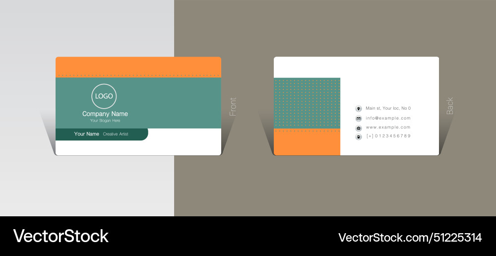 Visit card ideas 70 Royalty Free Vector Image - VectorStock