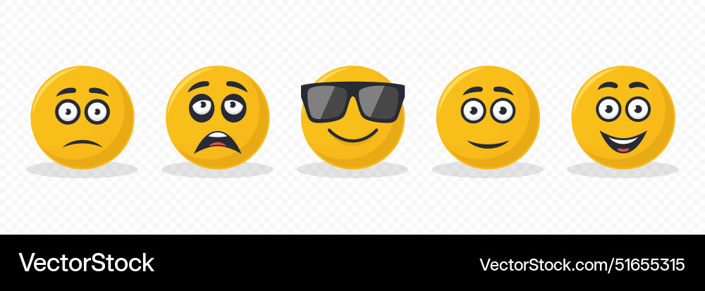 Cartoon yellow round character Royalty Free Vector Image