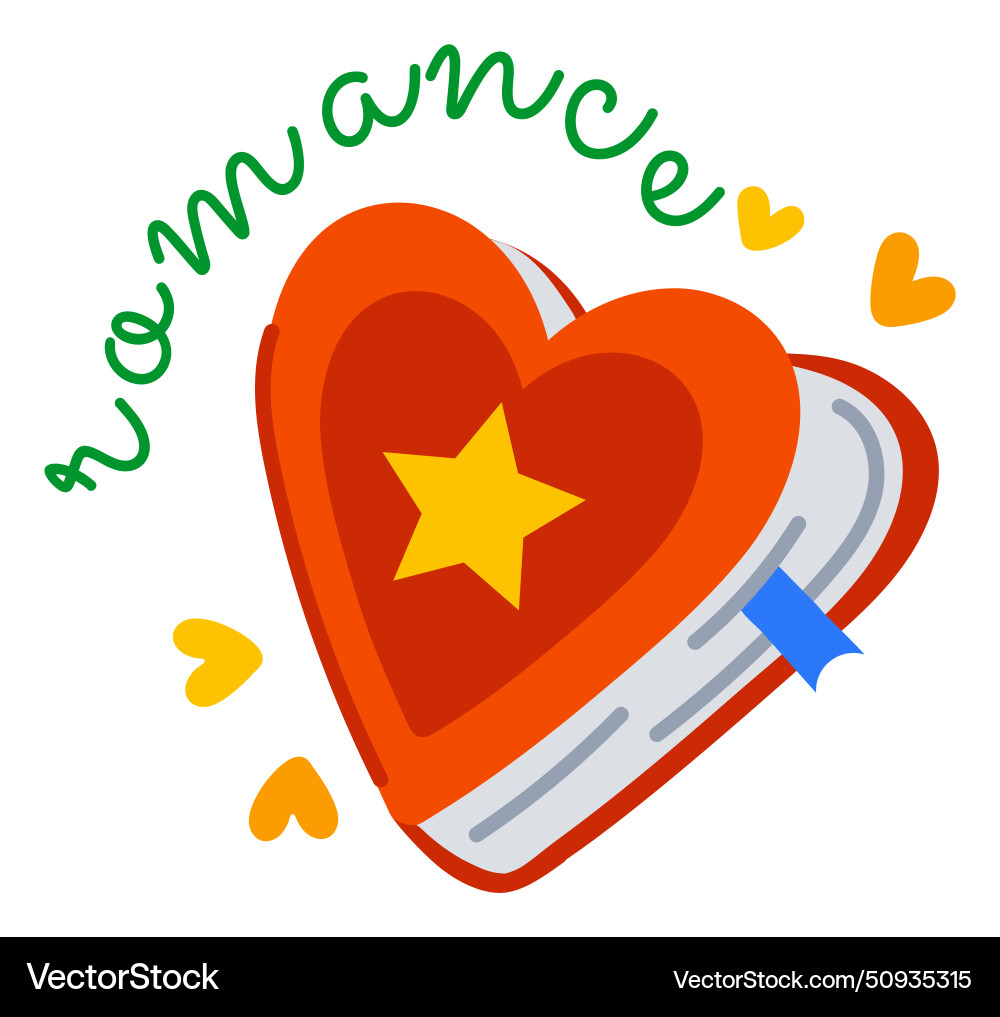 Romantic novel Royalty Free Vector Image - VectorStock