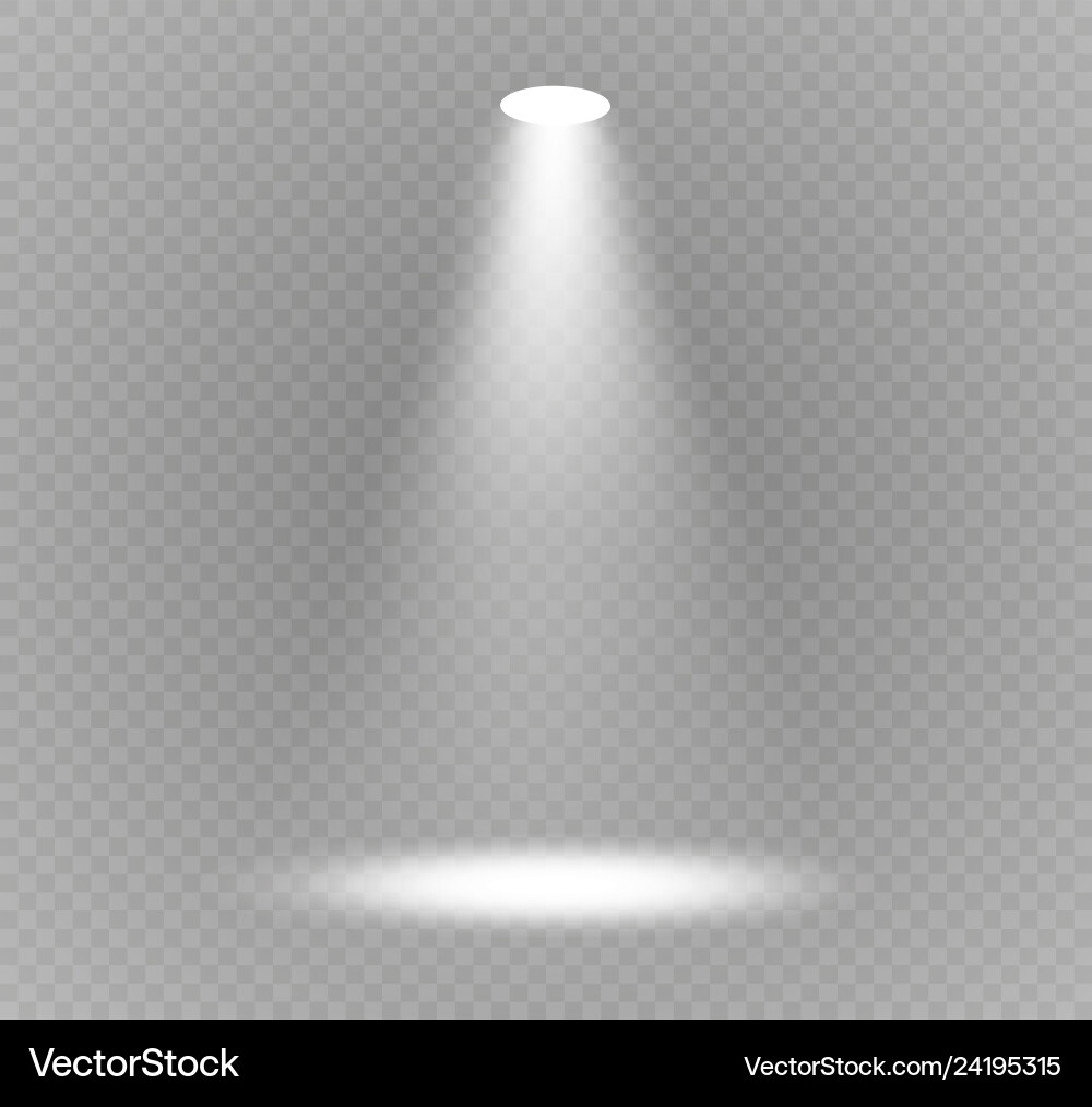 Spotlight light Royalty Free Vector Image - VectorStock